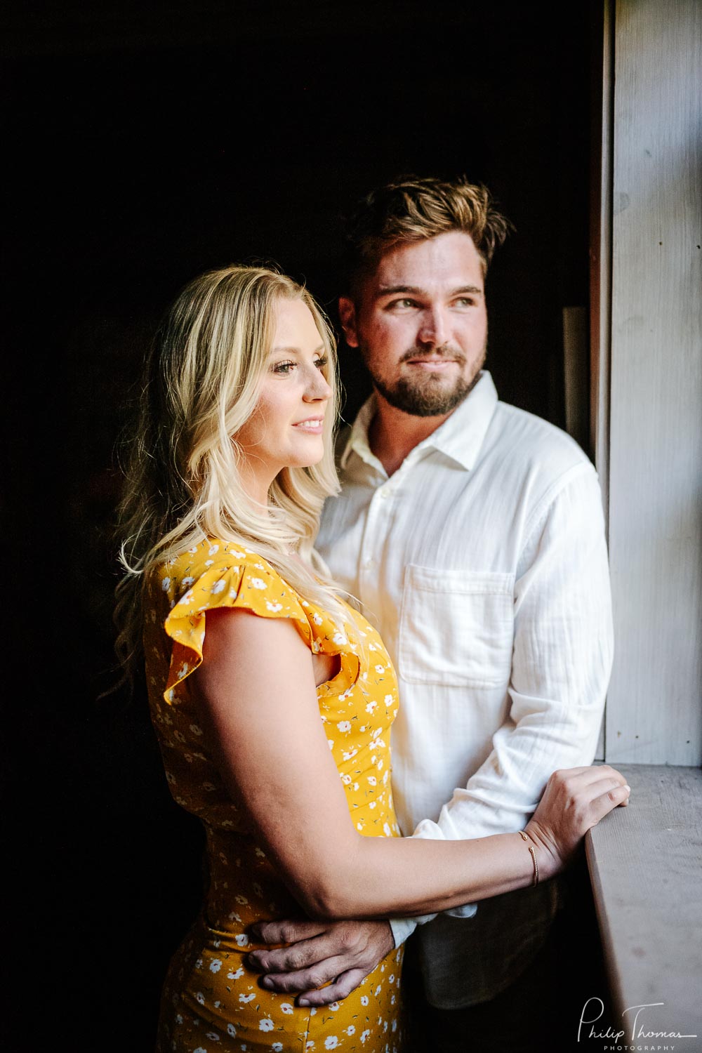 Lacey + Chris's Engagement Session Black Labrador Pub | Houston